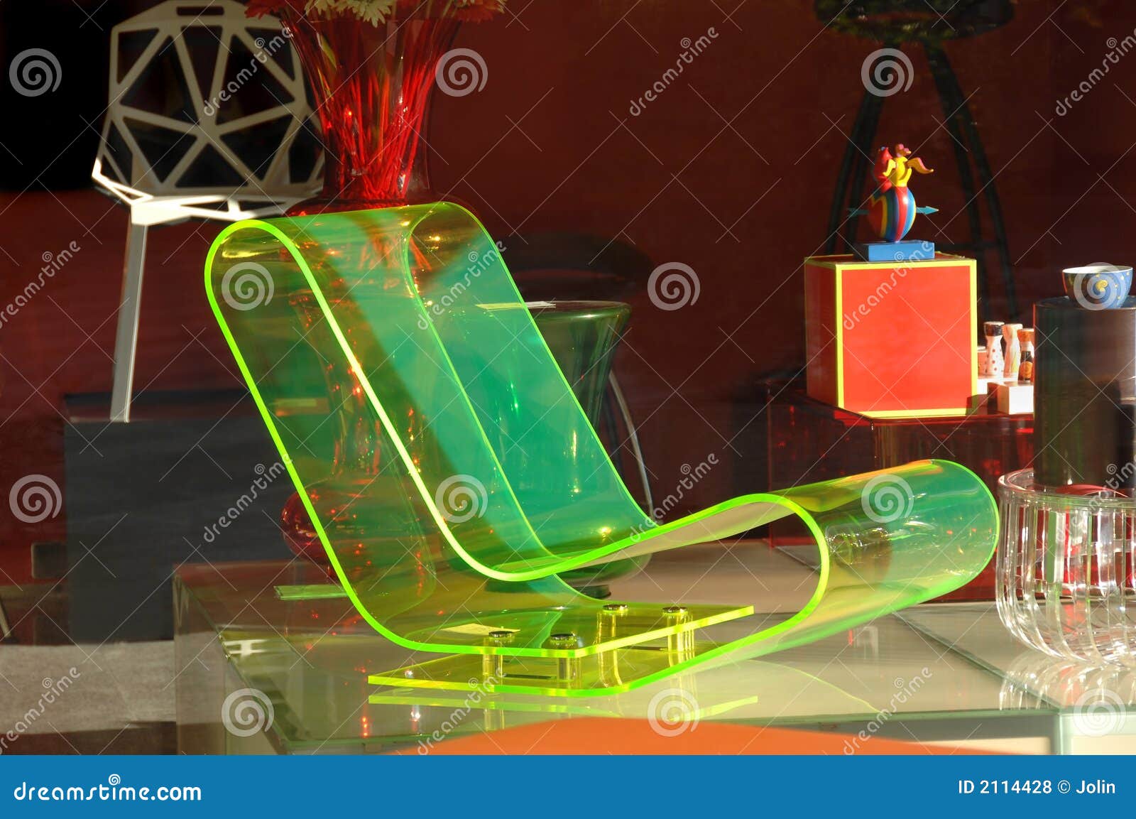 Modern and luminous chair stock photo. Image of modern - 2114428