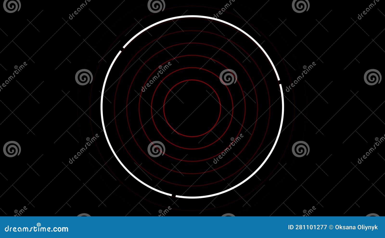 Modern Luminous Preloader, White Circular Progress Loading Bar. 3D ...