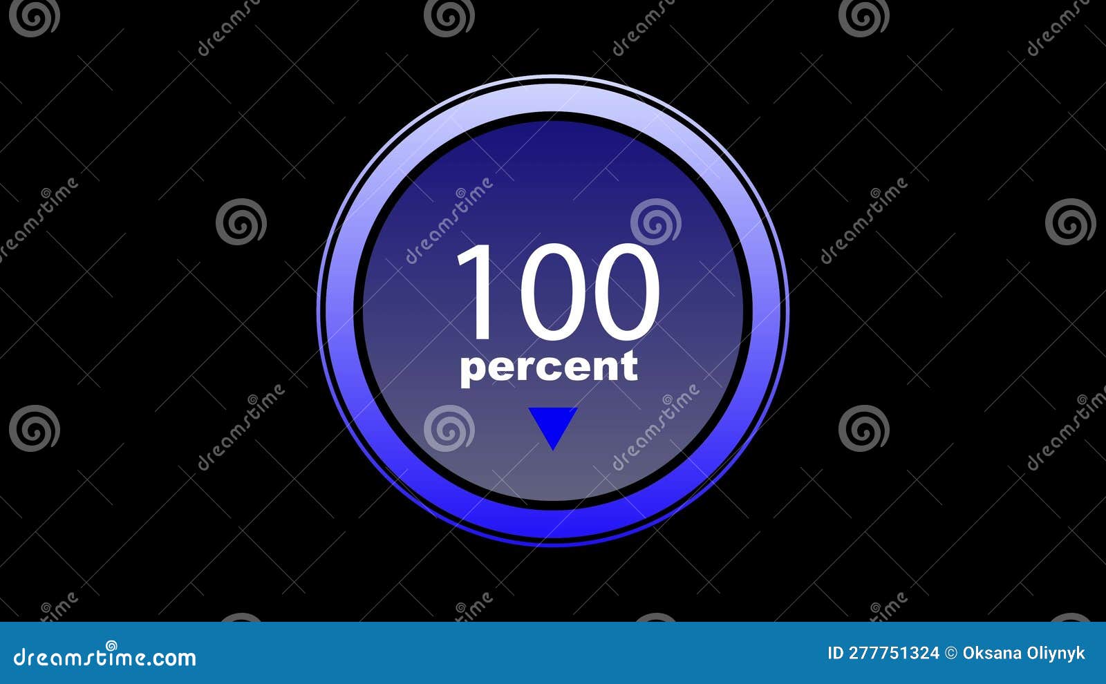 Modern Luminous Preloader, White Circular Progress Loading Bar. 3D ...