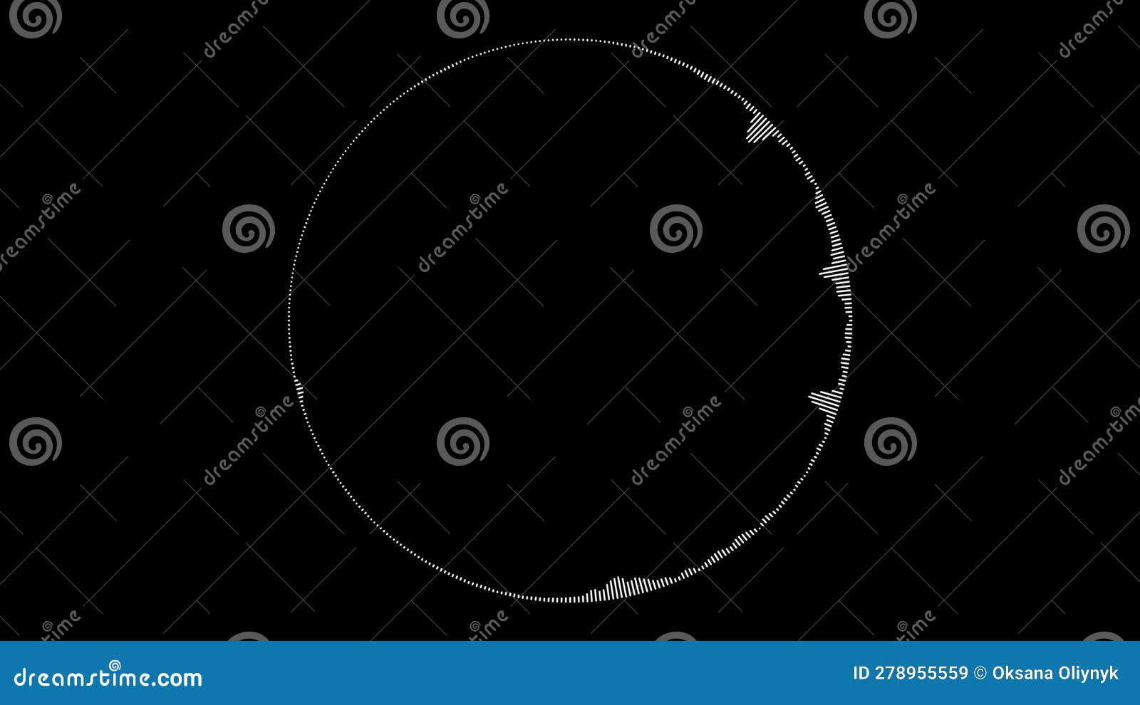 Modern Luminous Preloader, White Circular Progress Loading Bar. 3D ...