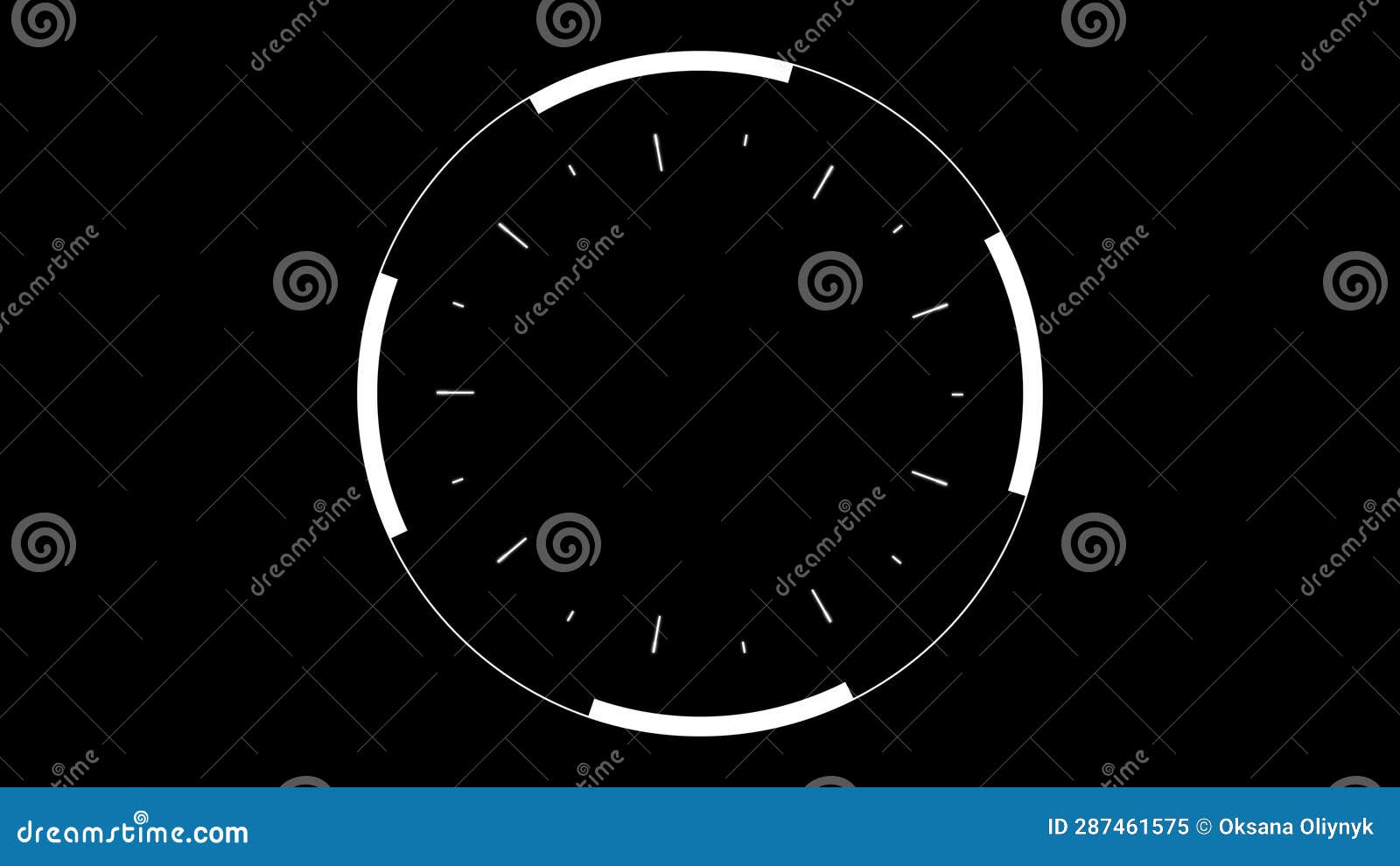 Modern Luminous Preloader, White Circular Progress Loading Bar. 3D ...