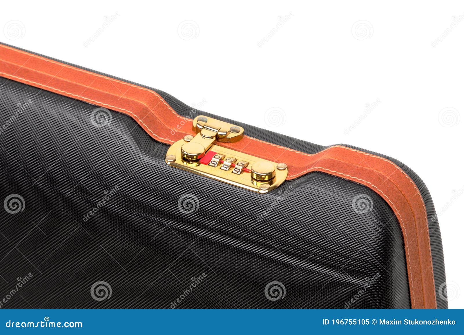 A Modern Luxury Case for Weapons with a Combination Lock. Black Plastic ...