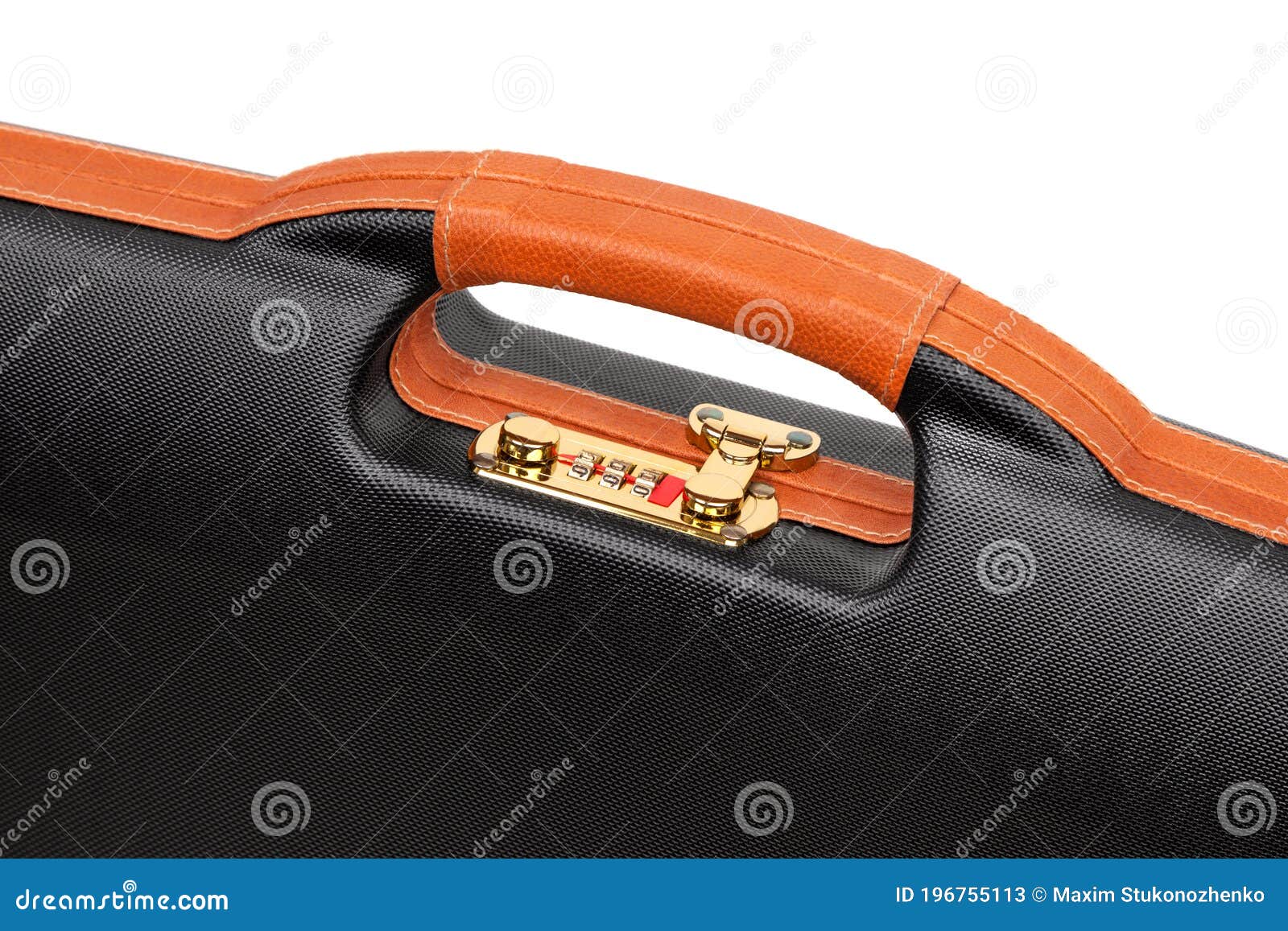 A Modern Luxury Case for Weapons with a Combination Lock. Black Plastic ...