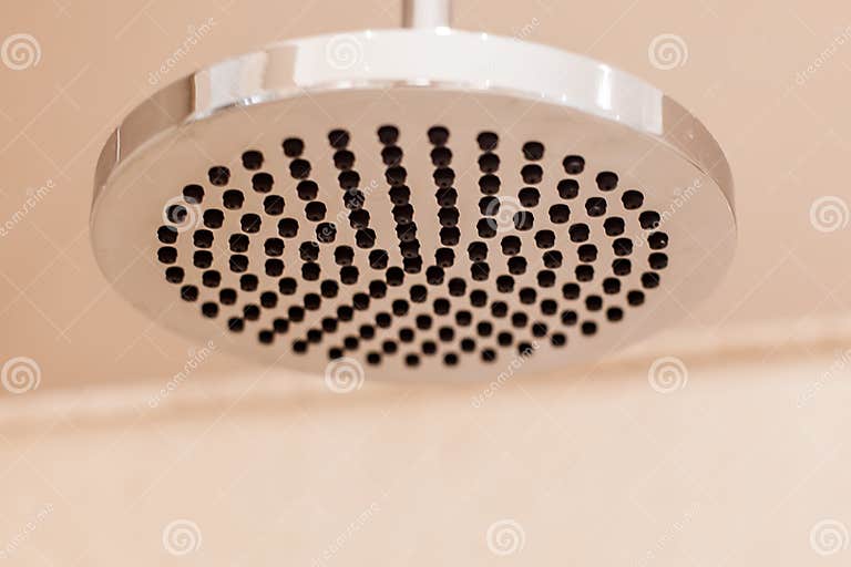 Modern Luxury Chrome Shower Diffuser Stock Image - Image of family ...