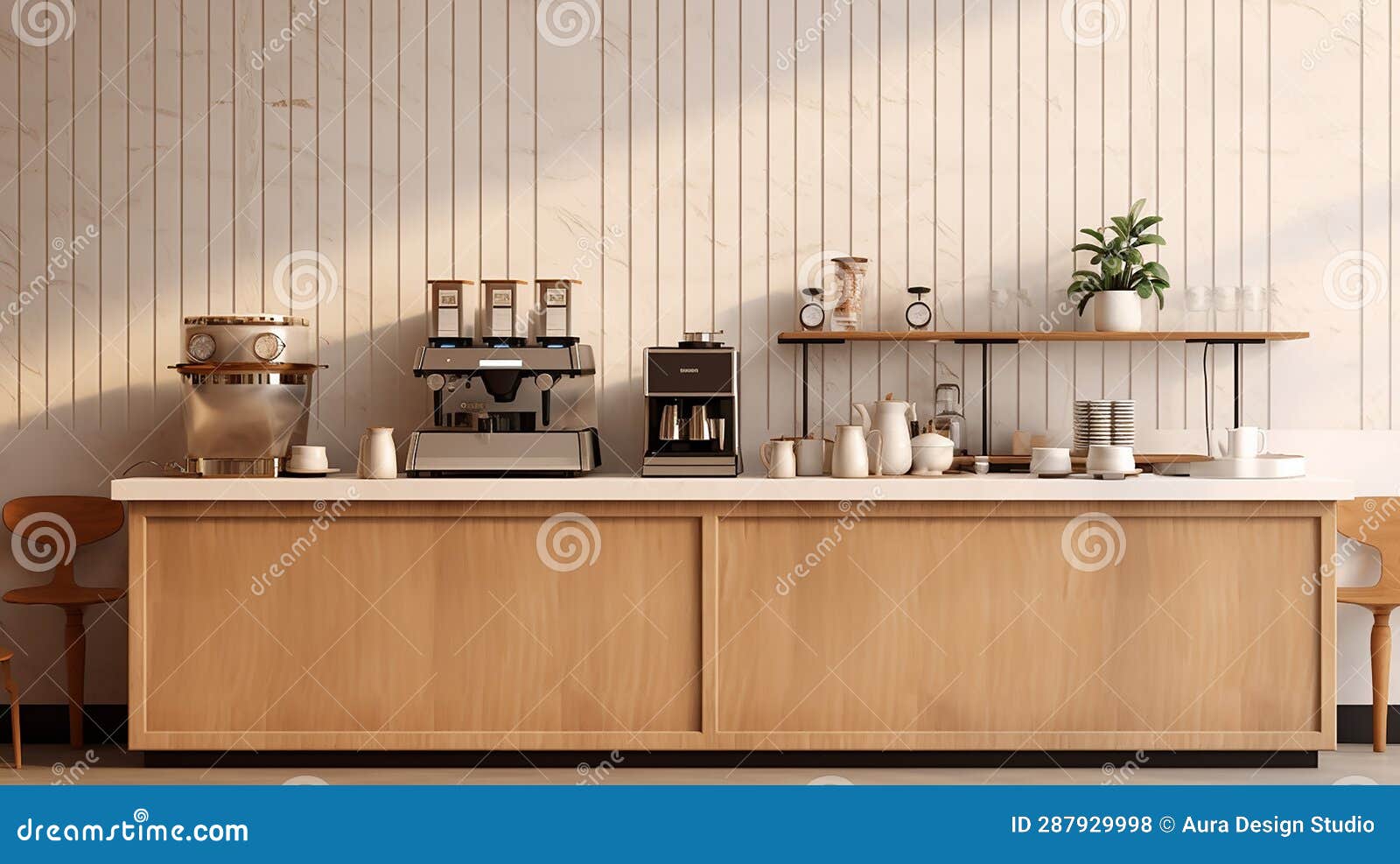Modern Luxury Design Cafe Counter with Marble Top with Sink Stock ...