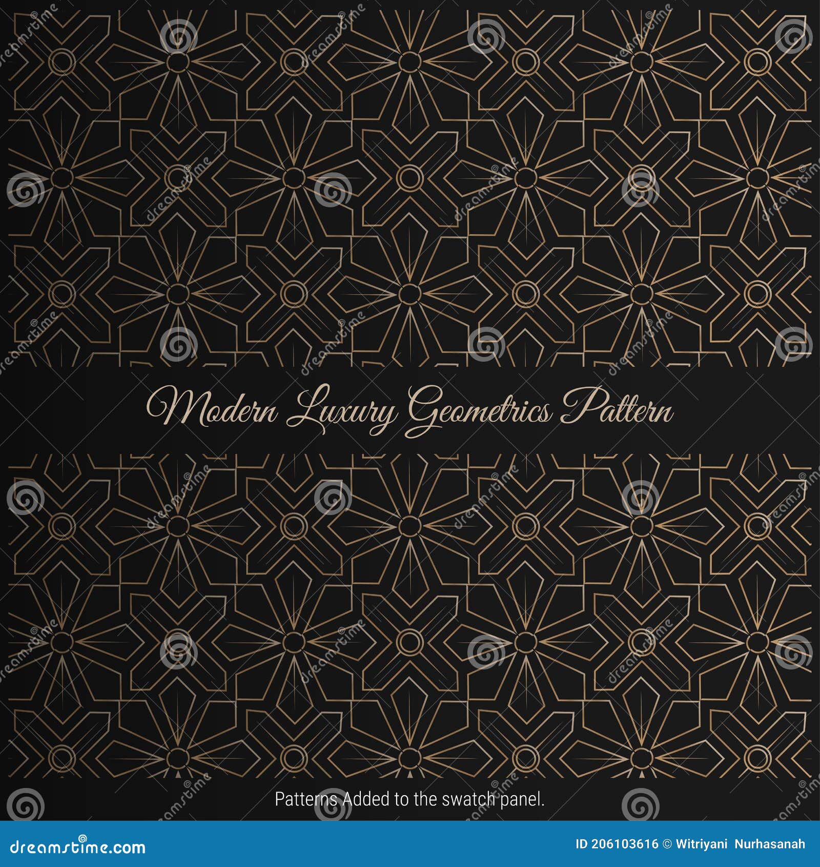 Modern Luxury Geometric Pattern Stock Vector - Illustration of ...