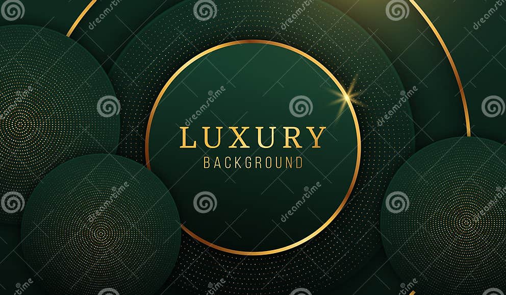 Modern Luxury Gold Circle Background, Abstract Design Elements Stock ...