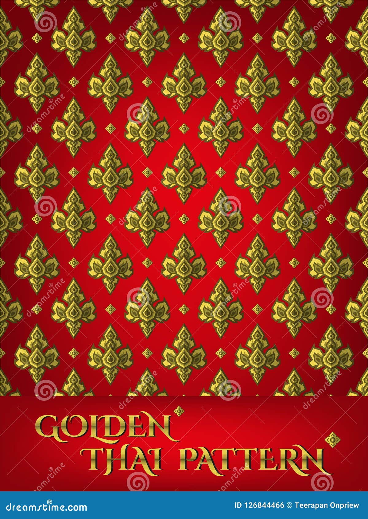 Modern Luxury Golden THAI Pattern Stock Vector - Illustration of modern ...