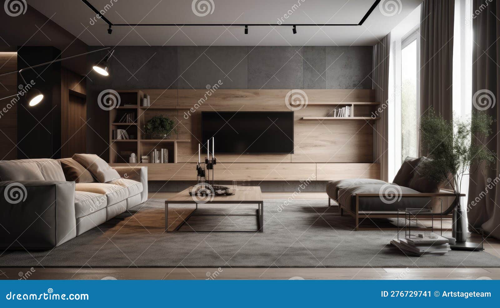 Modern Luxury Home Interor, Minimalistic Design. AI Generated Stock ...