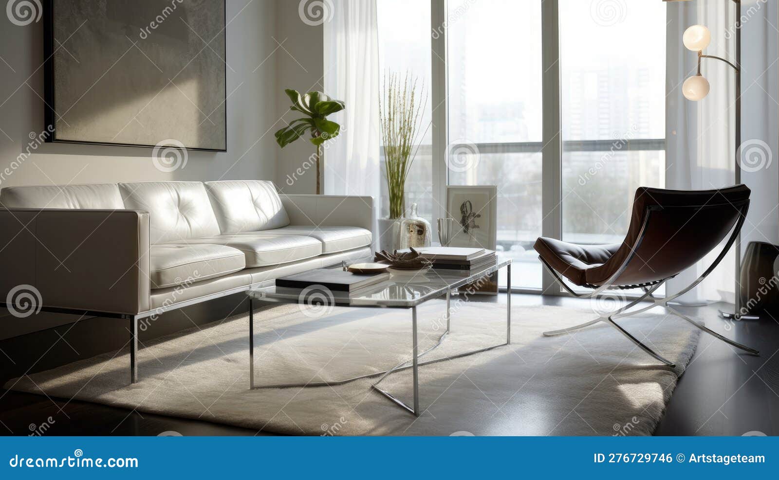 Modern Luxury Home Interor, Minimalistic Design. AI Generated Stock ...