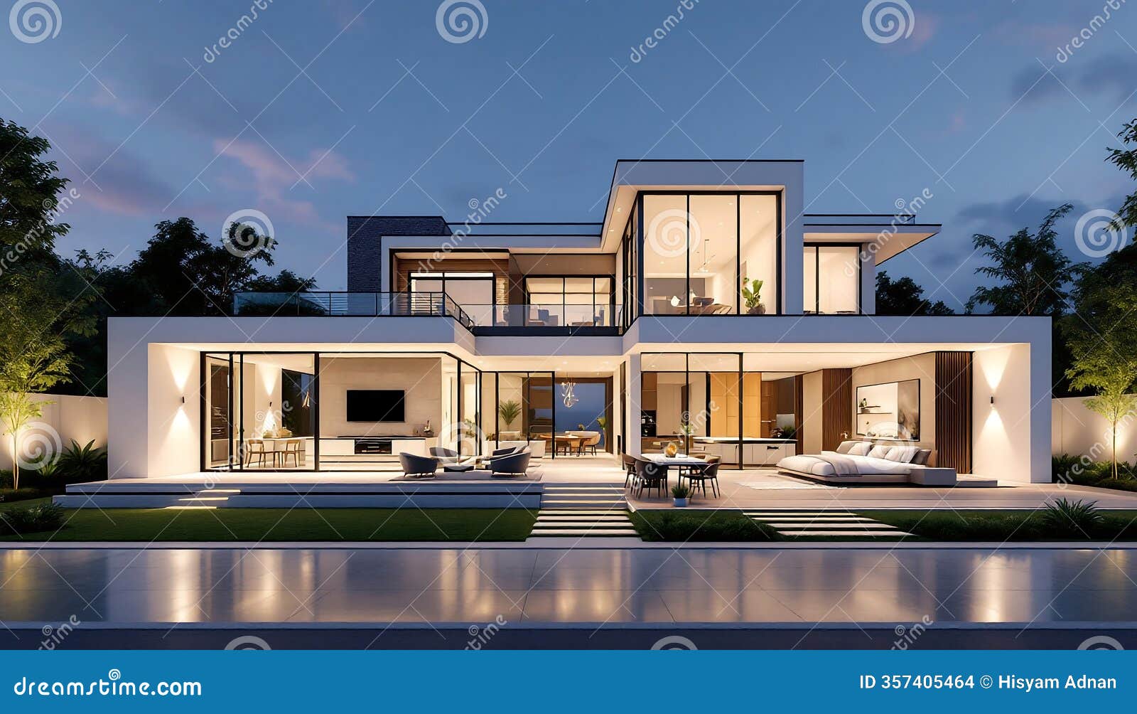 Architectural Visualization Of A High Rise Building With Trellis ...