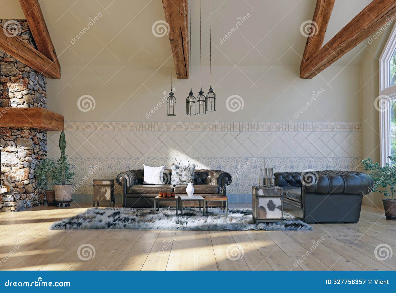 3D Luxury House Bell Template In Circular Shape. Stock Image ...