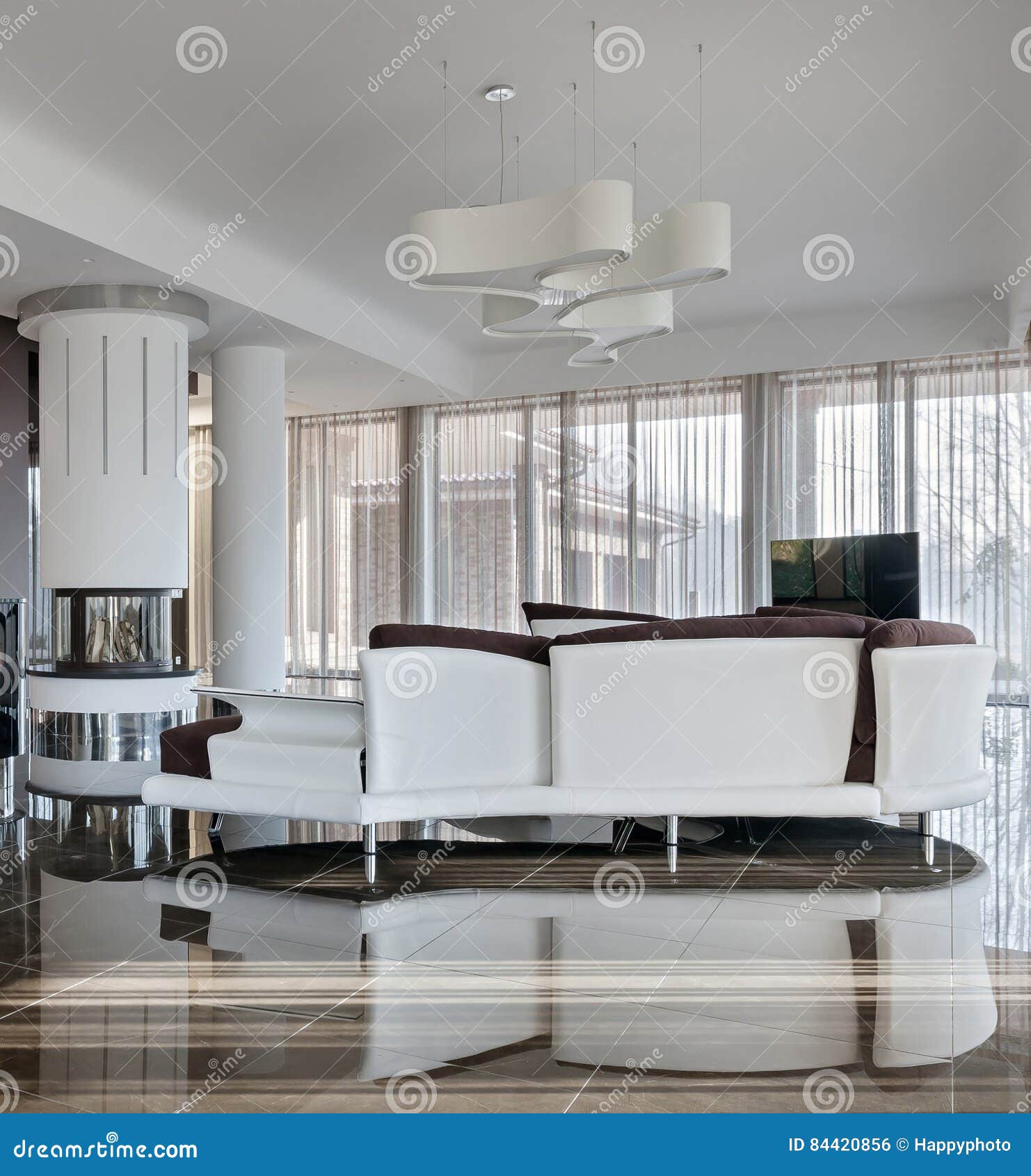 Modern Luxury Interior in Daylight Stock Photo - Image of daylight ...