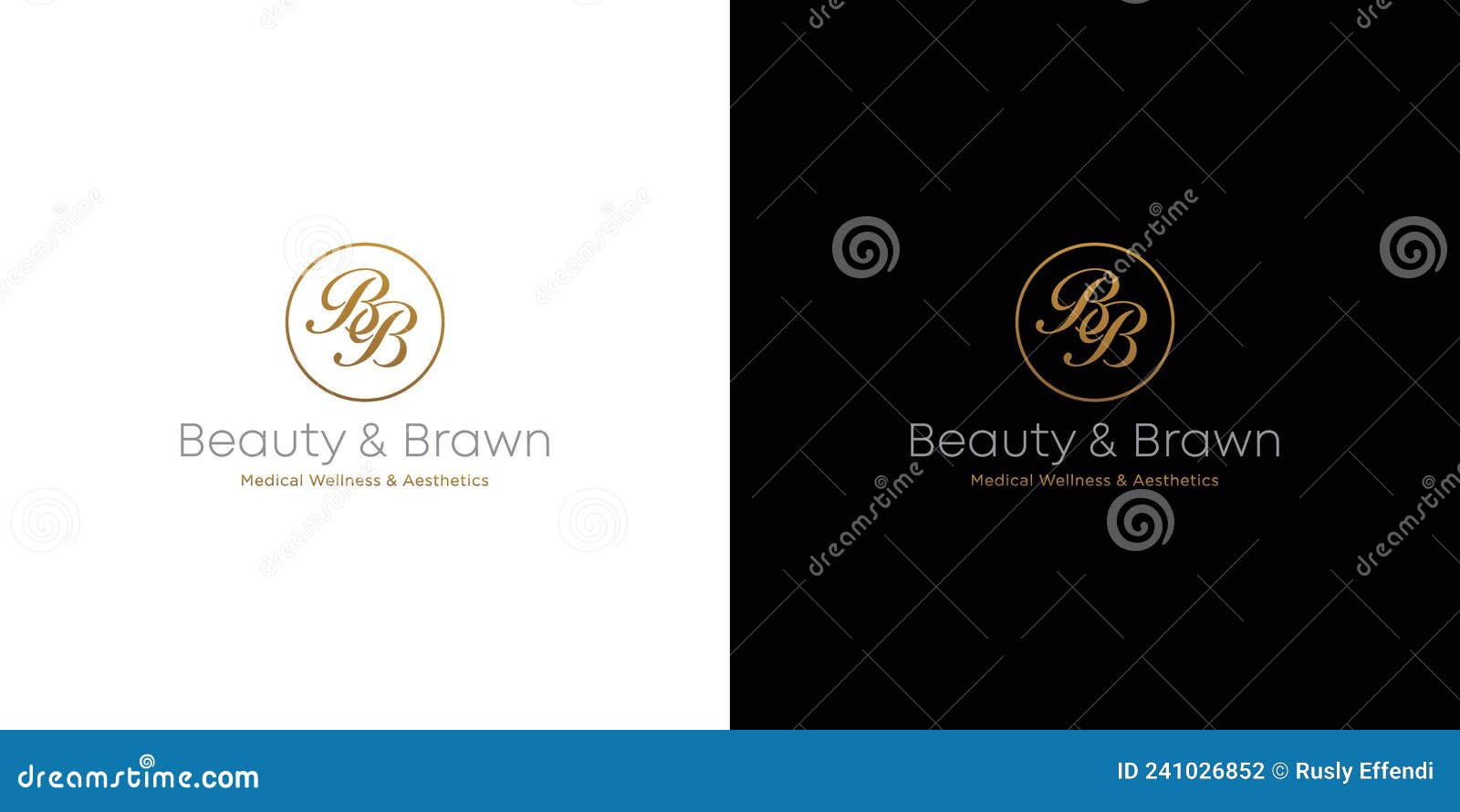 Modern and Luxury Letter BB Initials Logo Design Stock Vector ...