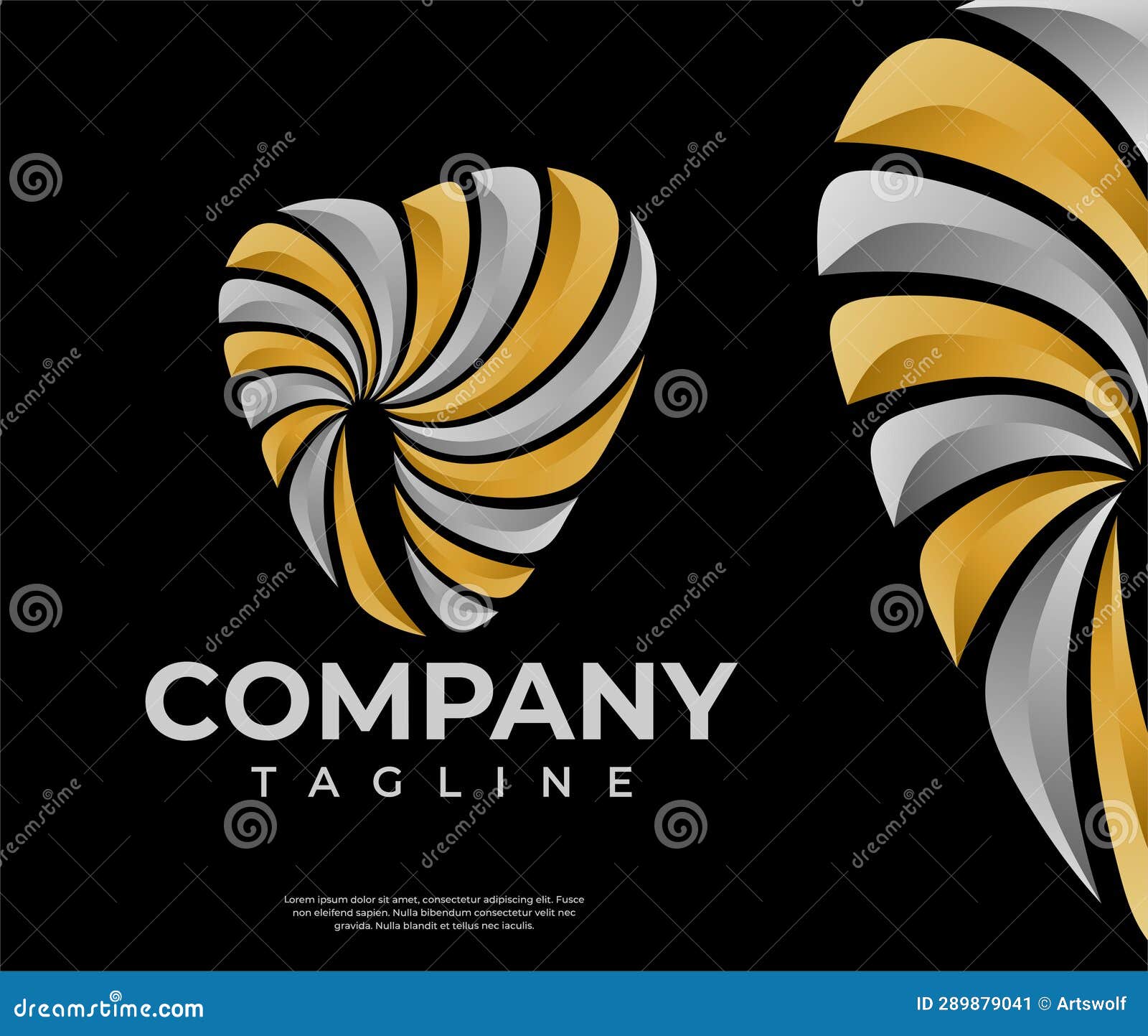 Modern Luxury Line Dental Tooth Logo Design Stock Illustration ...