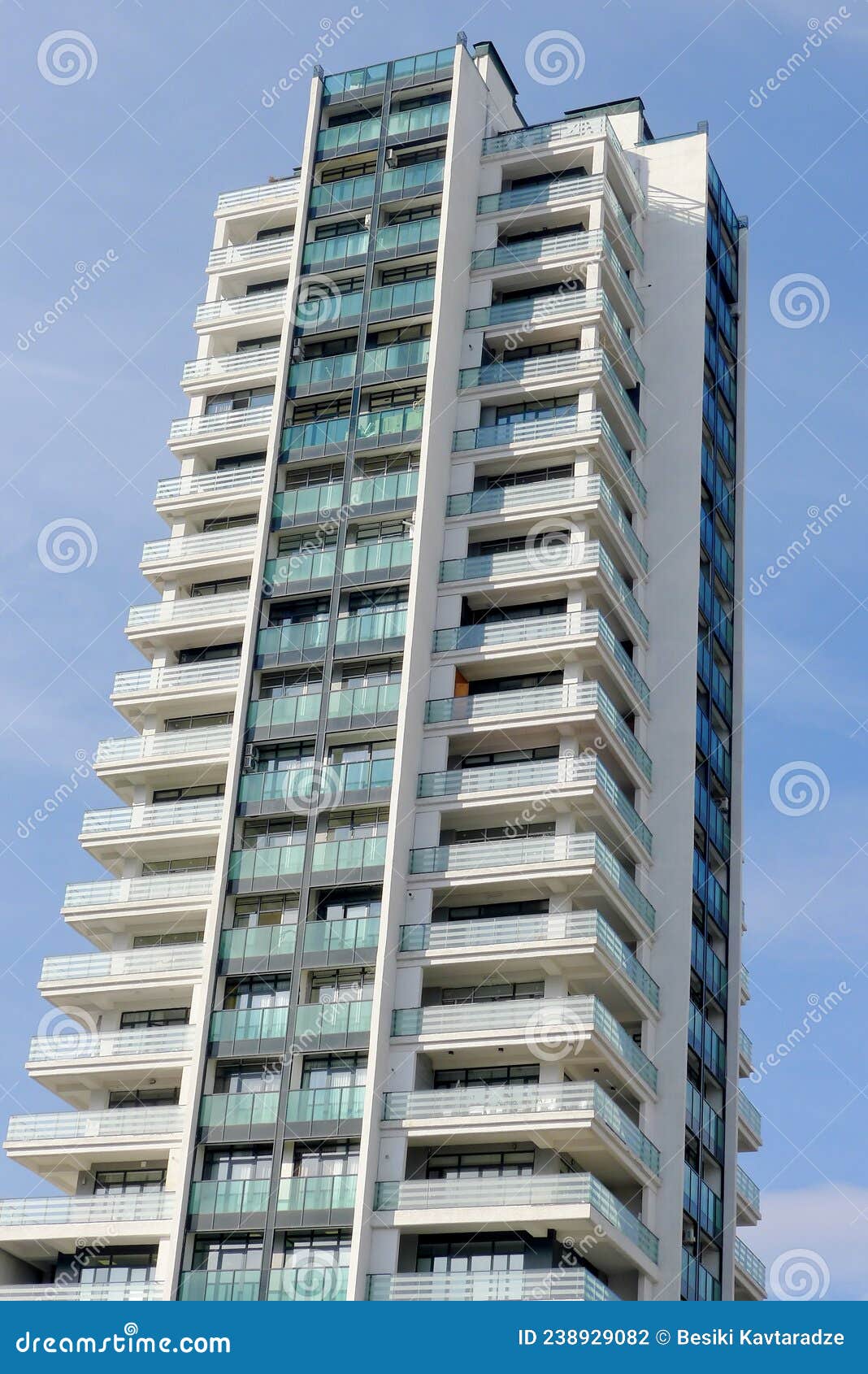 Modern Luxury Multistory Building Ground View. Stock Photo - Image of ...