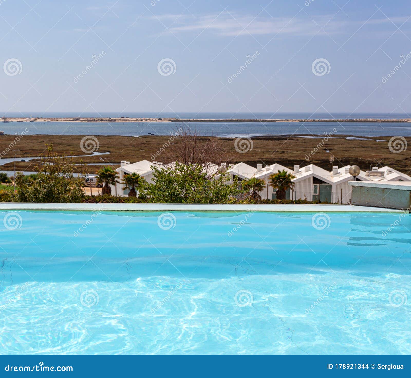 Modern Luxury Pool for Tourists at the Hotel. Stock Photo - Image of ...