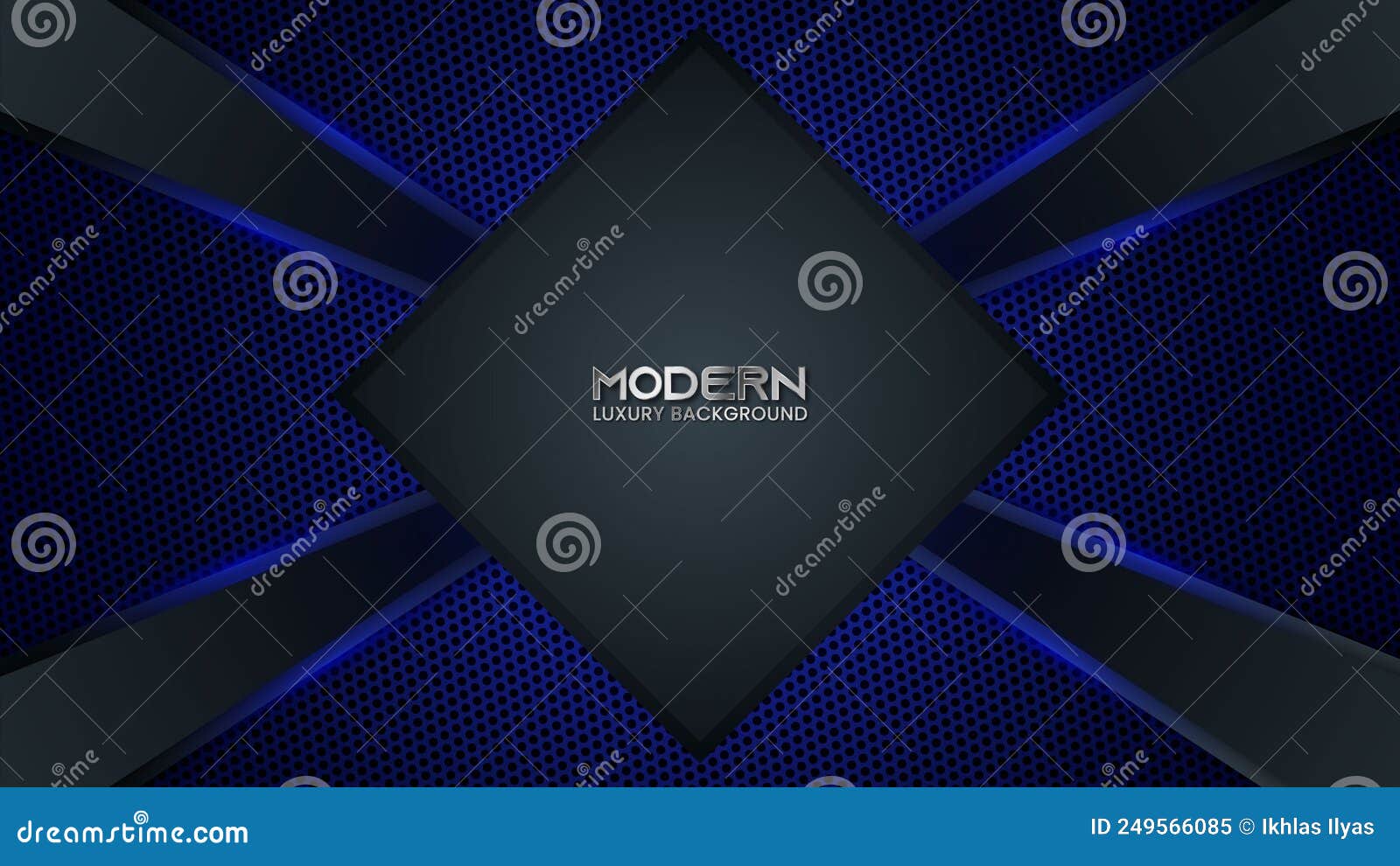 Modern Luxury Realistic Blue Technology Gaming Background with Space ...