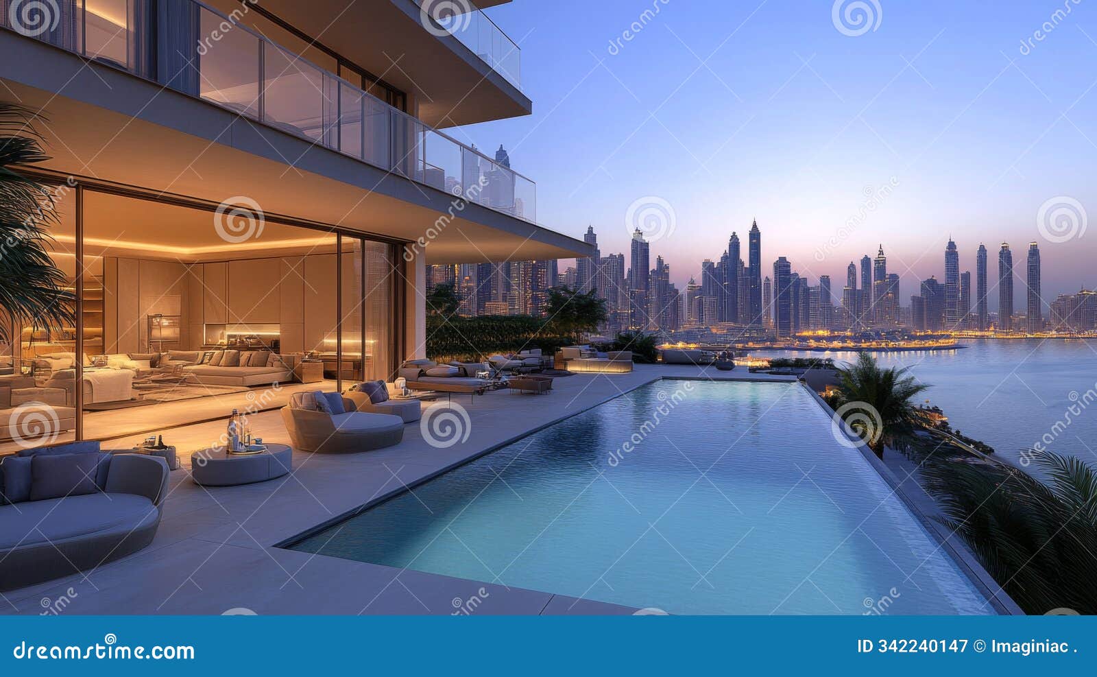 Modern Luxury Rooftop Apartment With Infinity Pool Overlooking Dubai ...