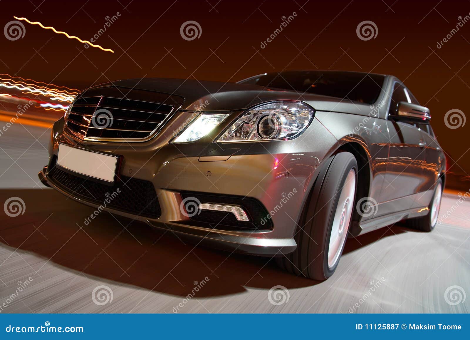Modern luxury sedan stock image. Image of motor, light - 11125887