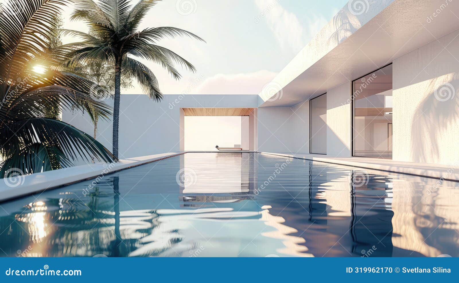 Modern Luxury Villa Featuring Seamless Pool Transition. Luxury Villa ...