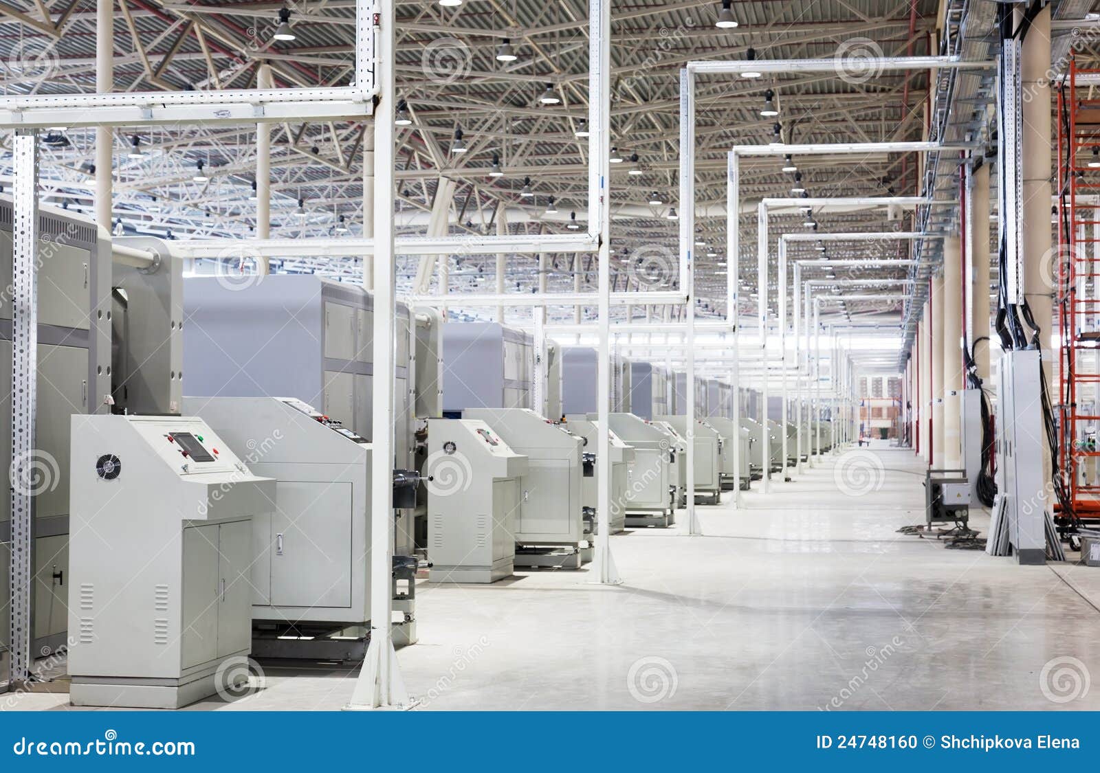 Modern machines in shop stock photo. Image of factory - 24748160