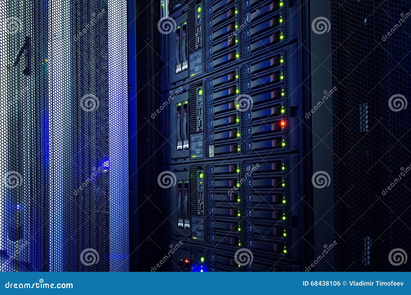 Modern Mainframe Disk Storage in the Data Center Stock Photo - Image of ...