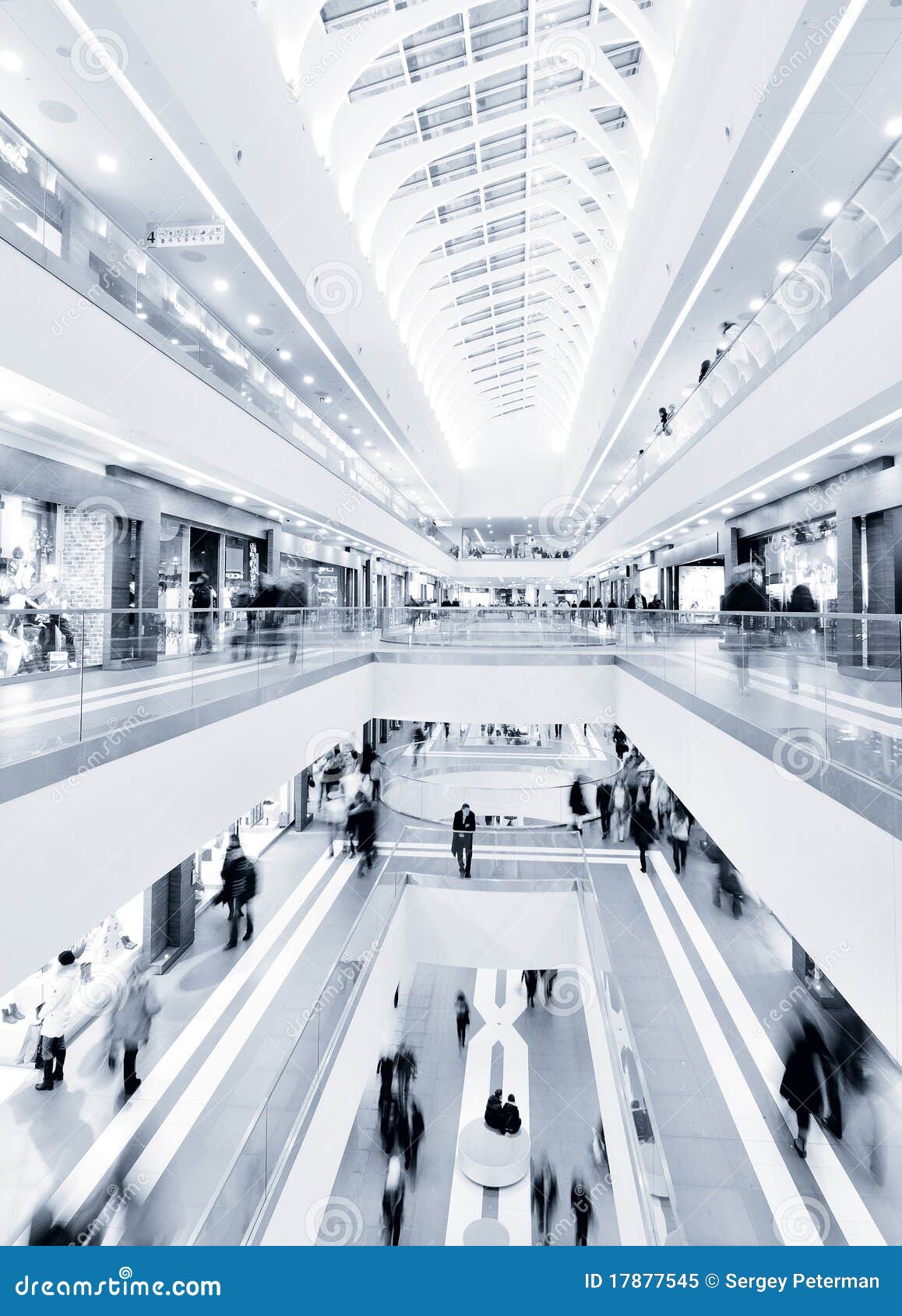 Modern mall stock image. Image of rush, multilevel, center - 17877545
