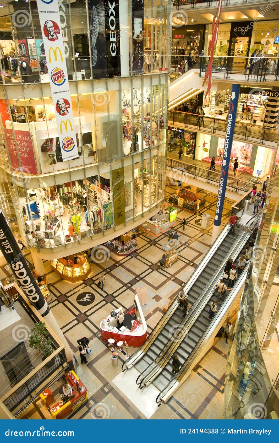 Modern Mall editorial stock photo. Image of city, crowds - 24194388