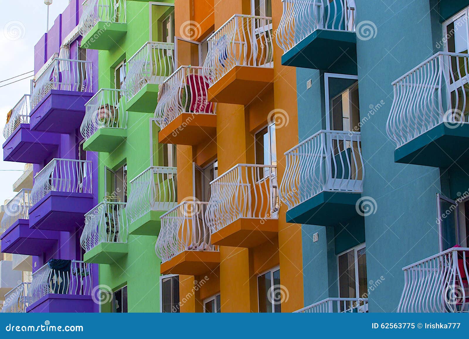 Modern Maltese Buildings and Balconies Stock Image - Image of ...