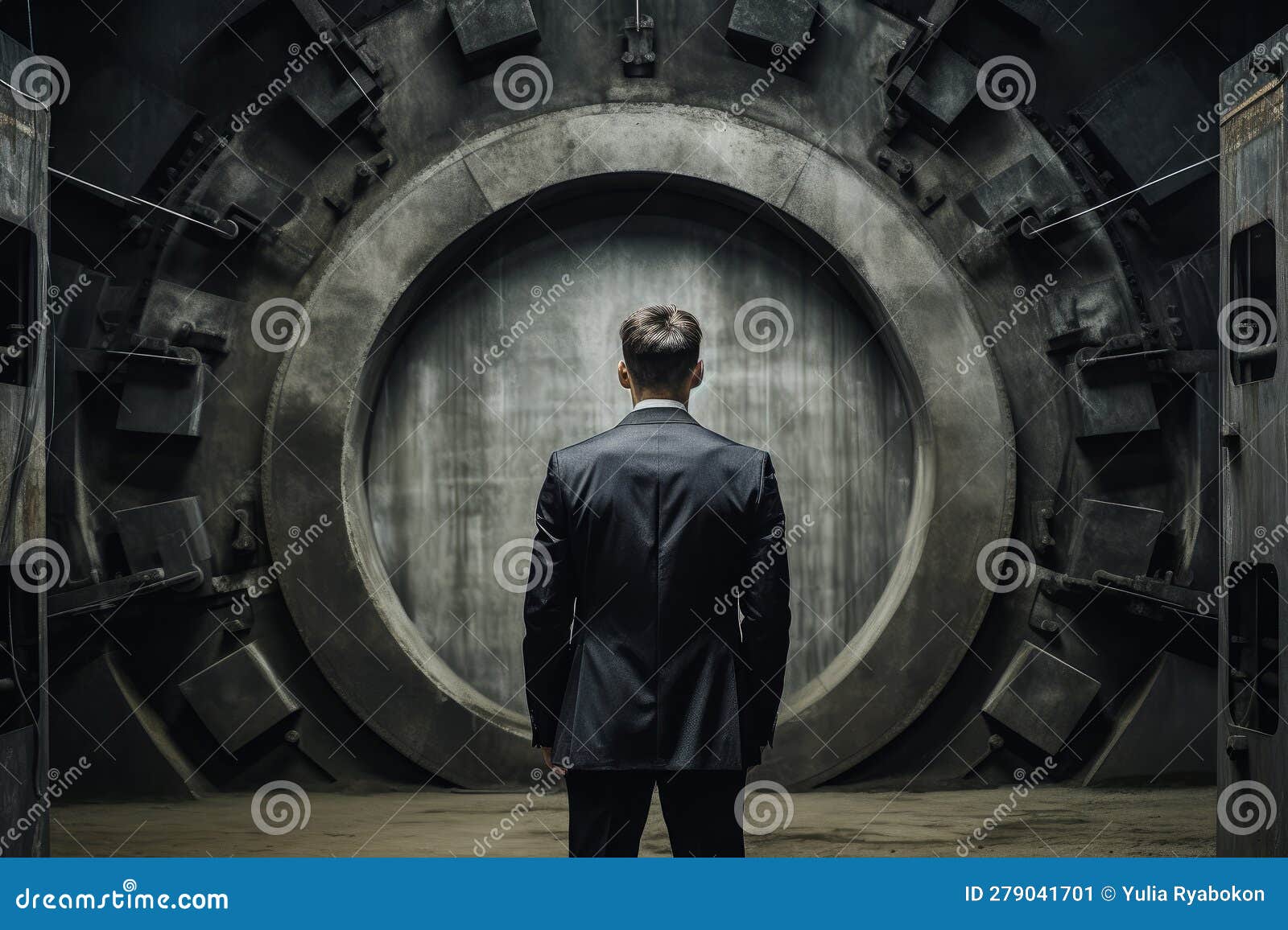 Modern Man Underground Bunker. Generate Ai Stock Illustration ...