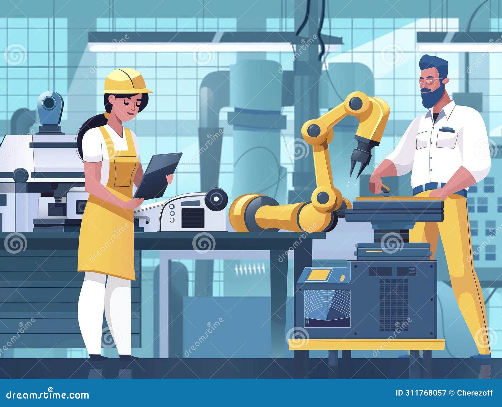 Modern Manufacturing Process Stock Image - Image of automation ...