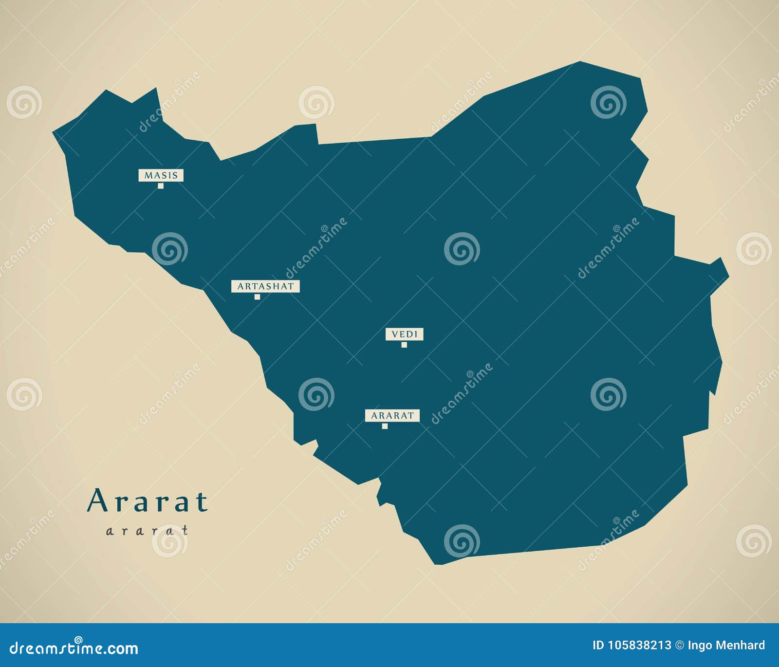 Modern Map - Ararat am stock illustration. Illustration of countries ...