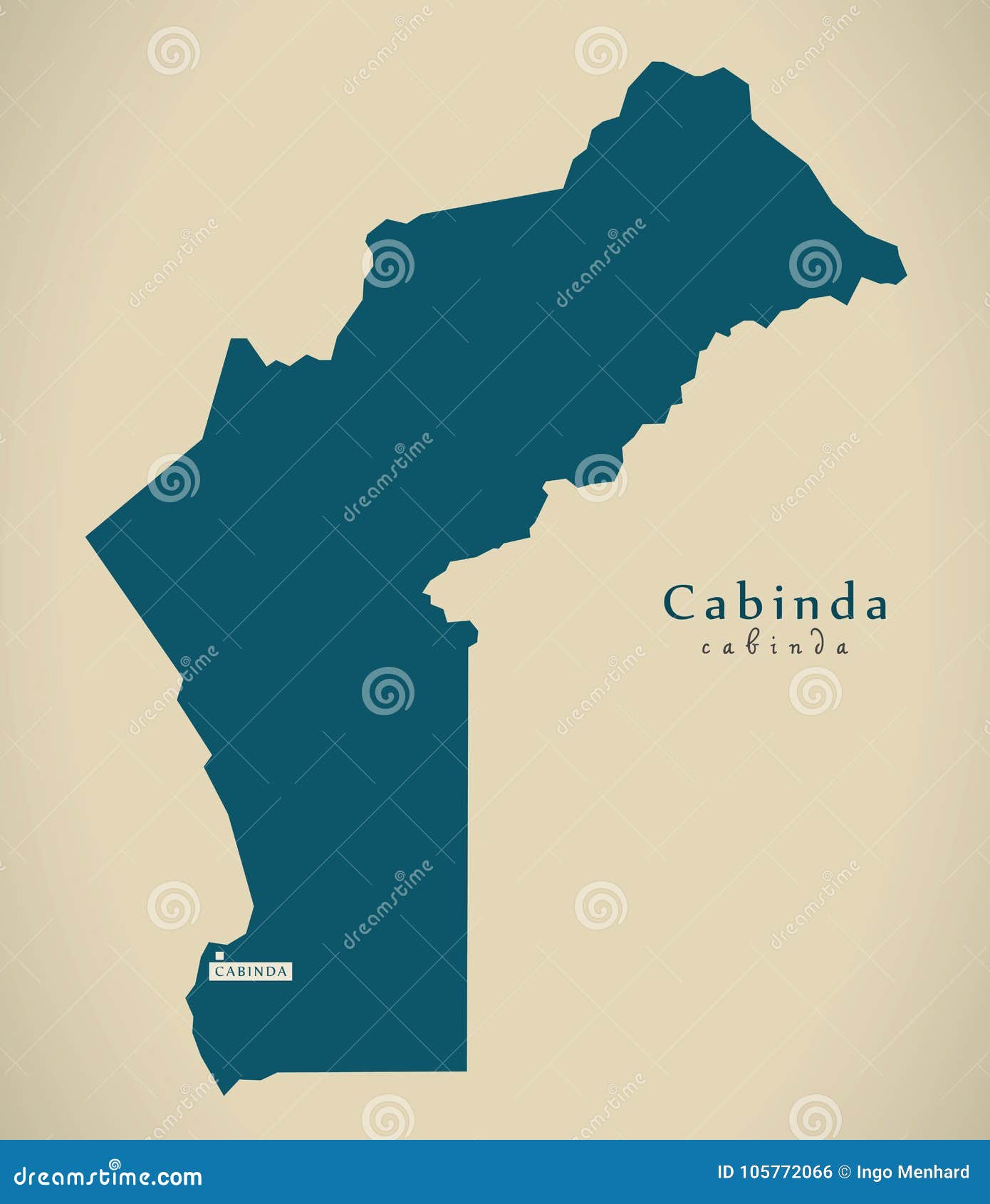 Cabinda City Republic Of Angola, Cabinda Province Map Vector ...