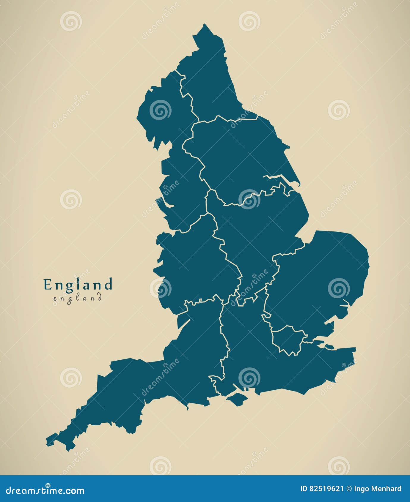 Map england county