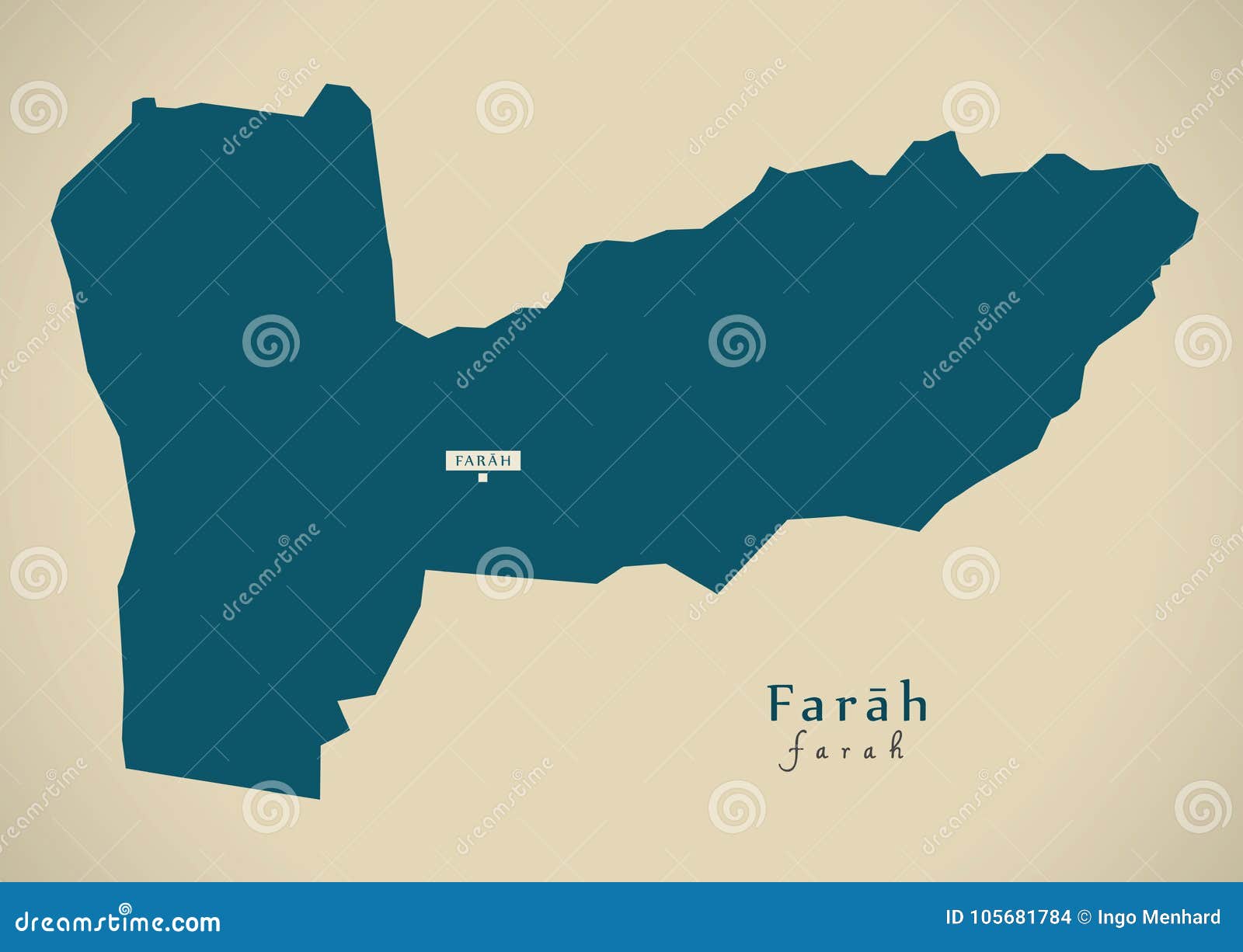 Modern Map - Farah AF stock illustration. Illustration of counties ...