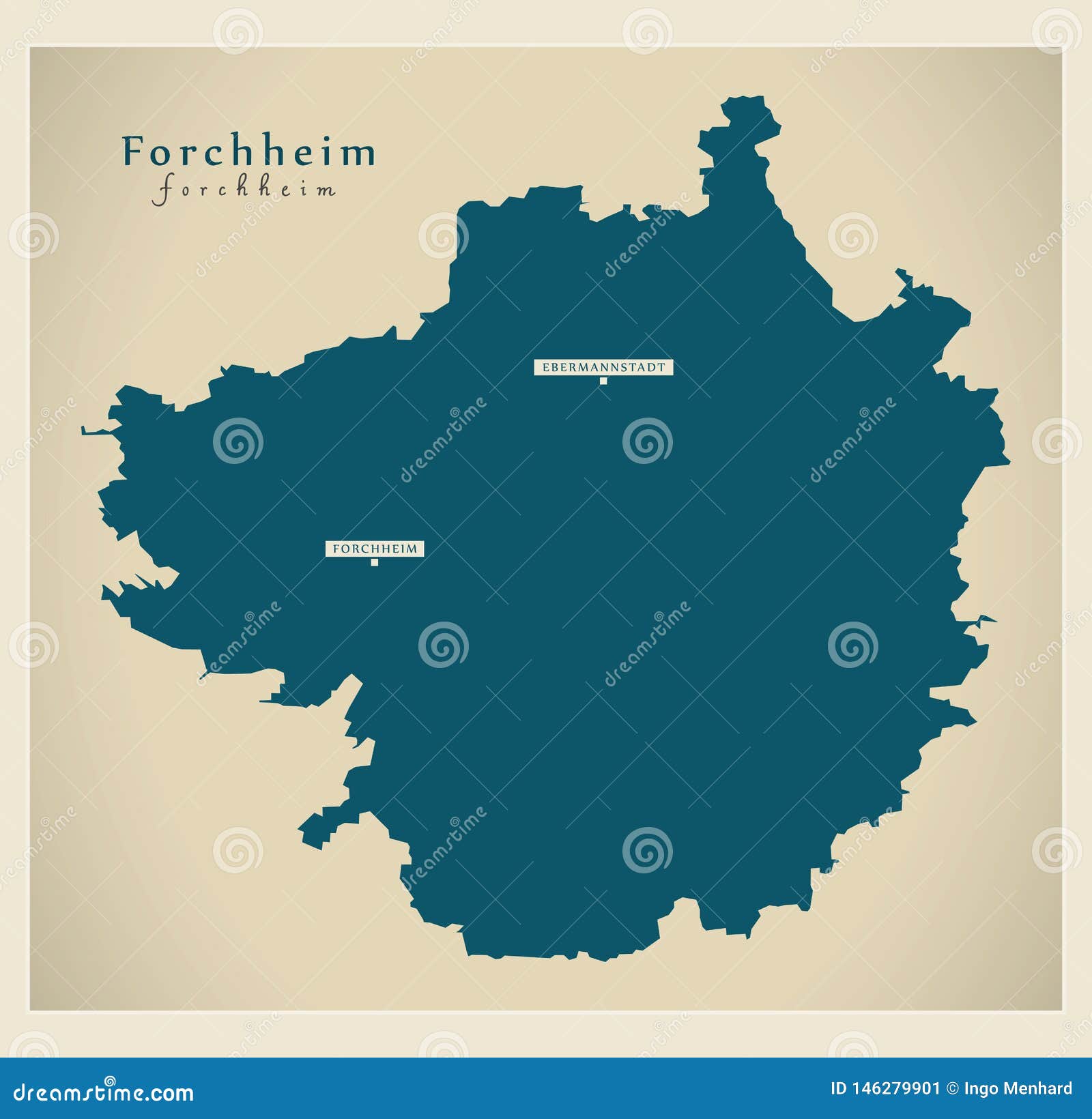 Forchheim District Federal Republic Of Germany, Rural District Upper ...