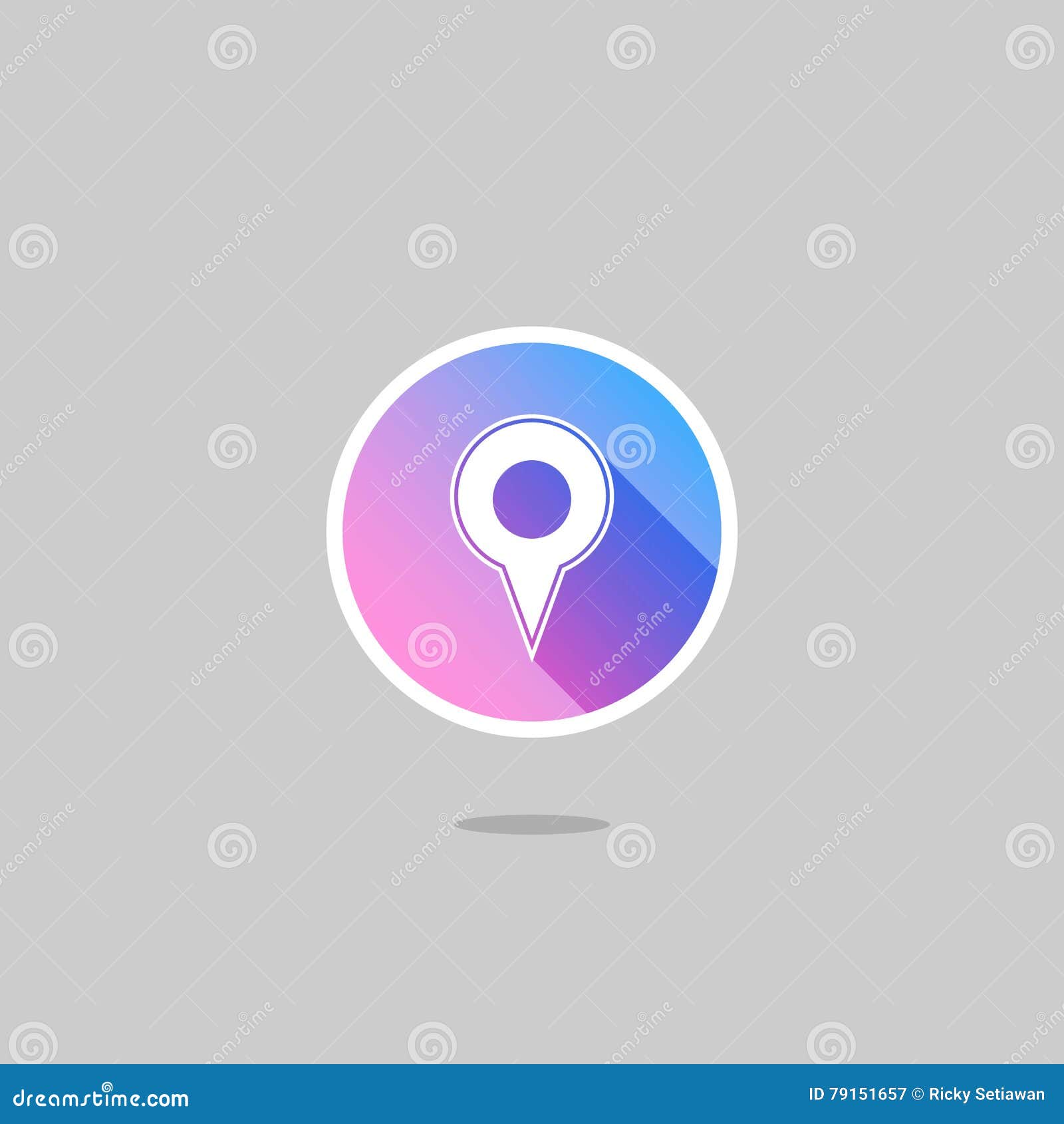 Modern Map Marker Logo or Icon Stock Vector - Illustration of mark ...