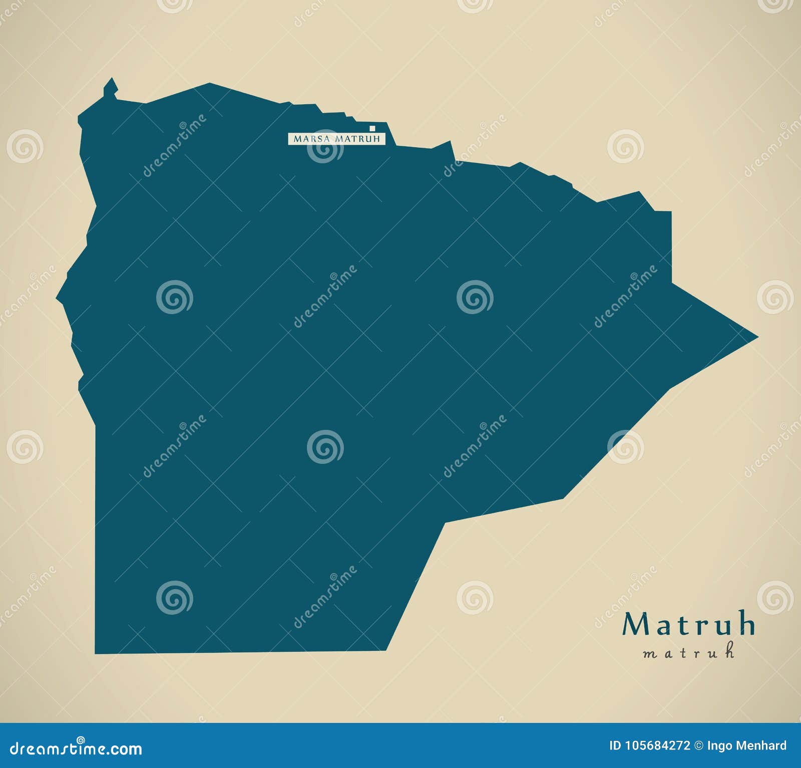 Modern Map - Matruh EG stock illustration. Illustration of border ...