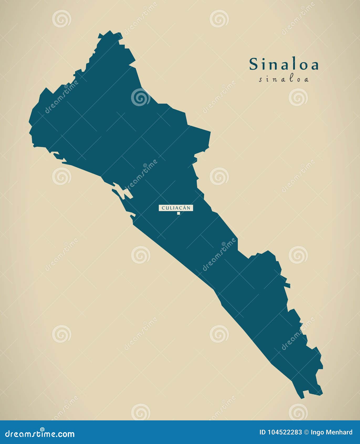 Sinaloa Mexico Map Postmark. A Silhouette Postal Passport. Stamp Round ...