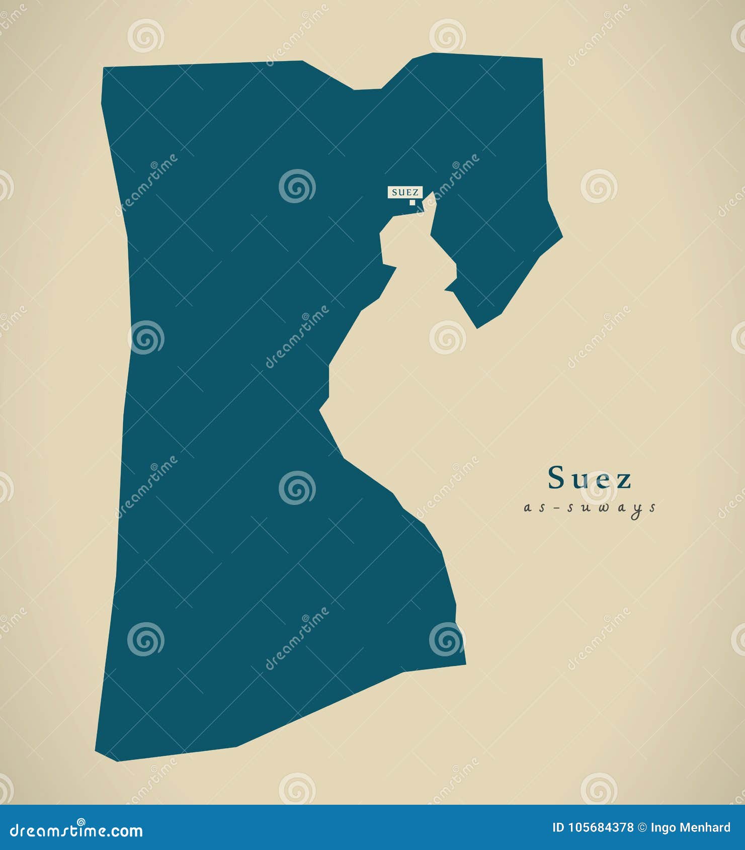 Modern Map - Suez EG stock illustration. Illustration of making - 105684378