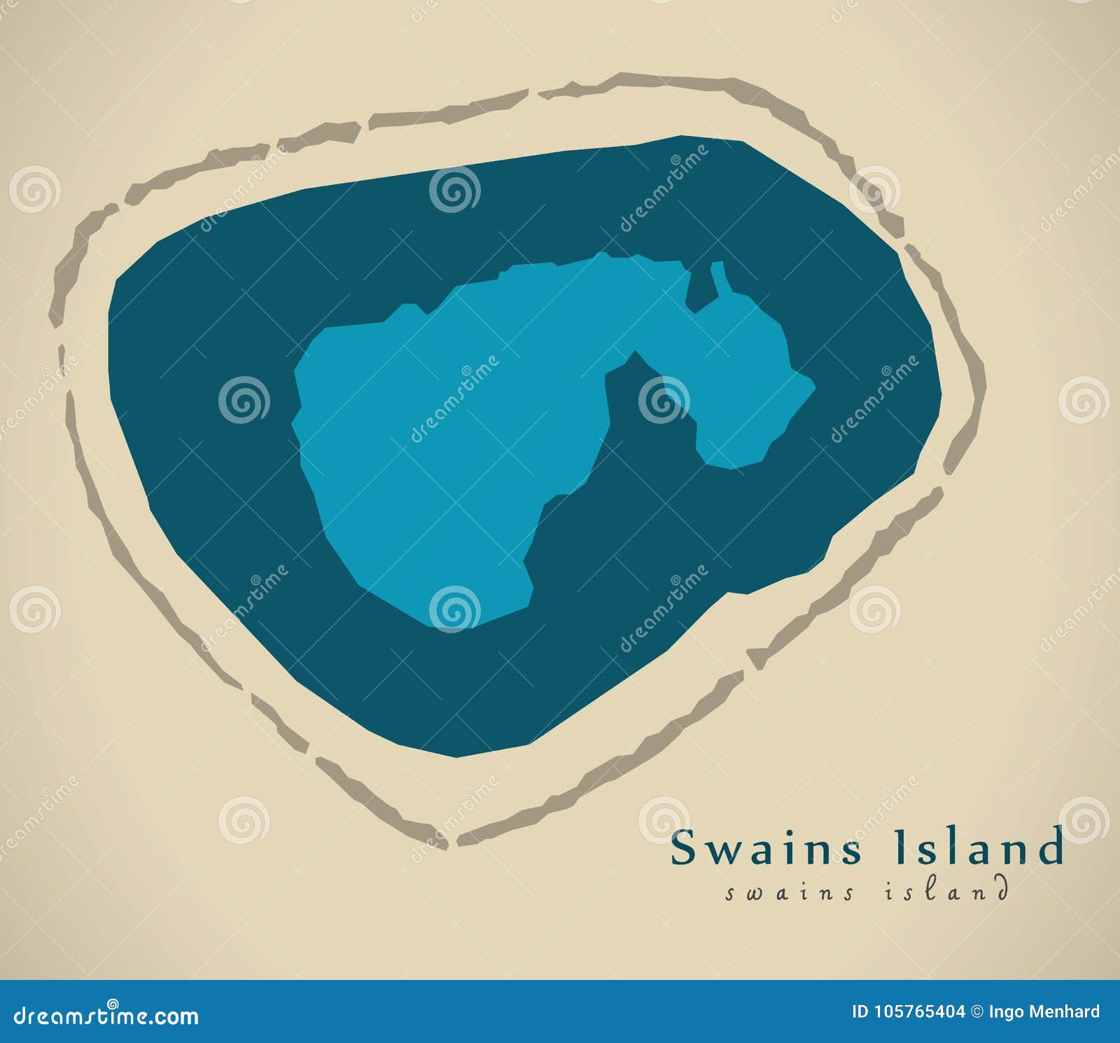 Modern Map - Swains Island AS Stock Illustration - Illustration of flat, silhouette: 105765404