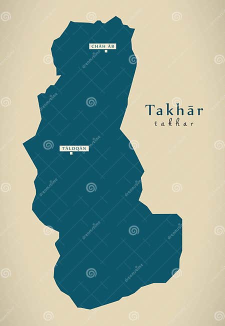 Modern Map - Takhar AF stock illustration. Illustration of flats ...