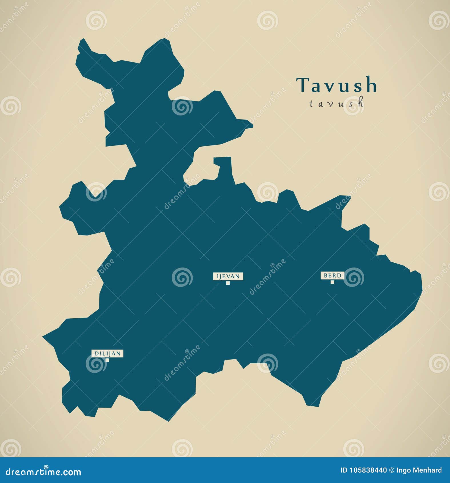 Modern Map - Tavush am stock illustration. Illustration of ...