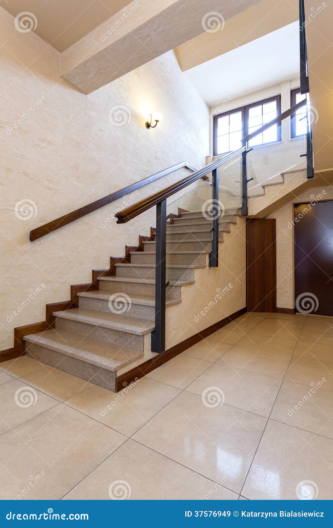 Modern marble stairs stock image. Image of house, inside - 37576949