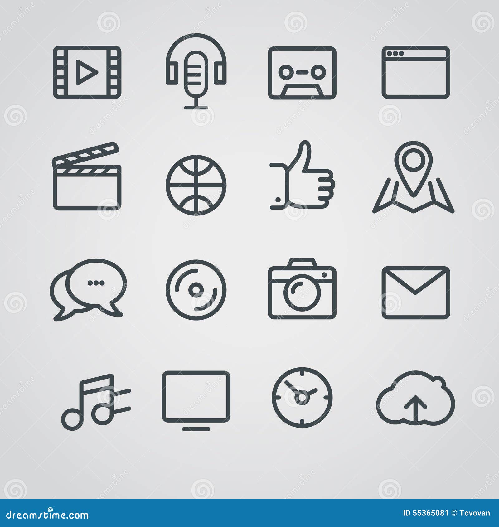 Modern Media Web Silhouettes Editorial Photo - Illustration of ...