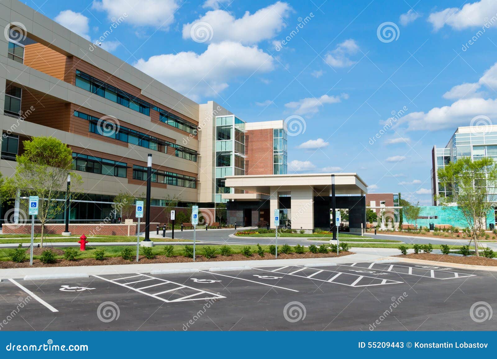 Modern medical center stock image. Image of large, bright - 55209443
