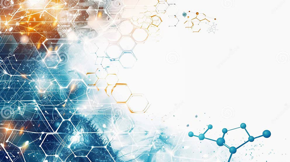 Modern Medical and Health Frame Border Background with Abstract ...