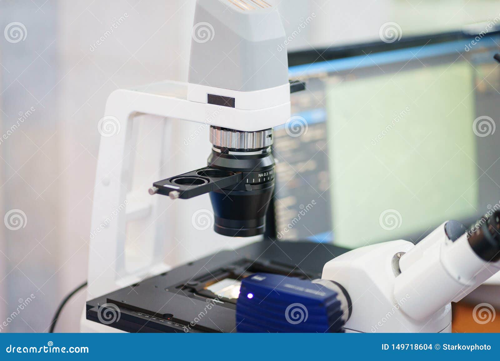 Modern Medical Instrument Microscope for the Study of Biological ...