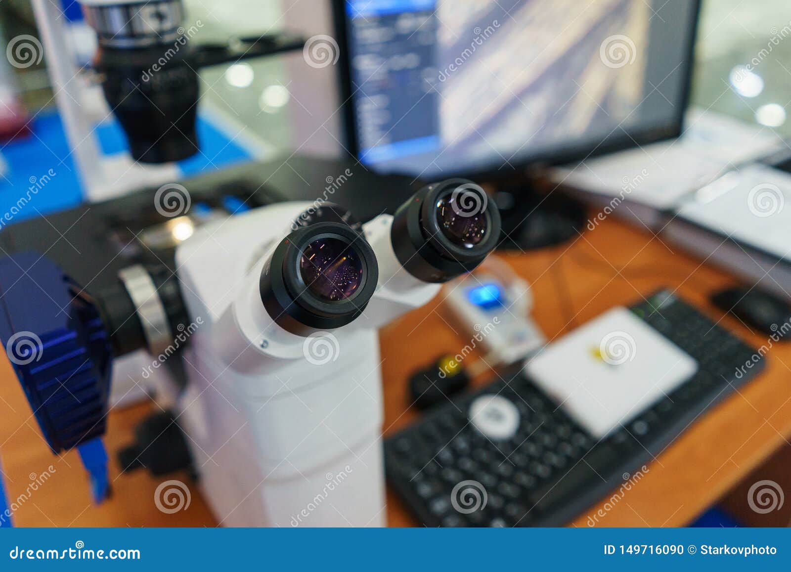Modern Medical Instrument Microscope for the Study of Biological ...